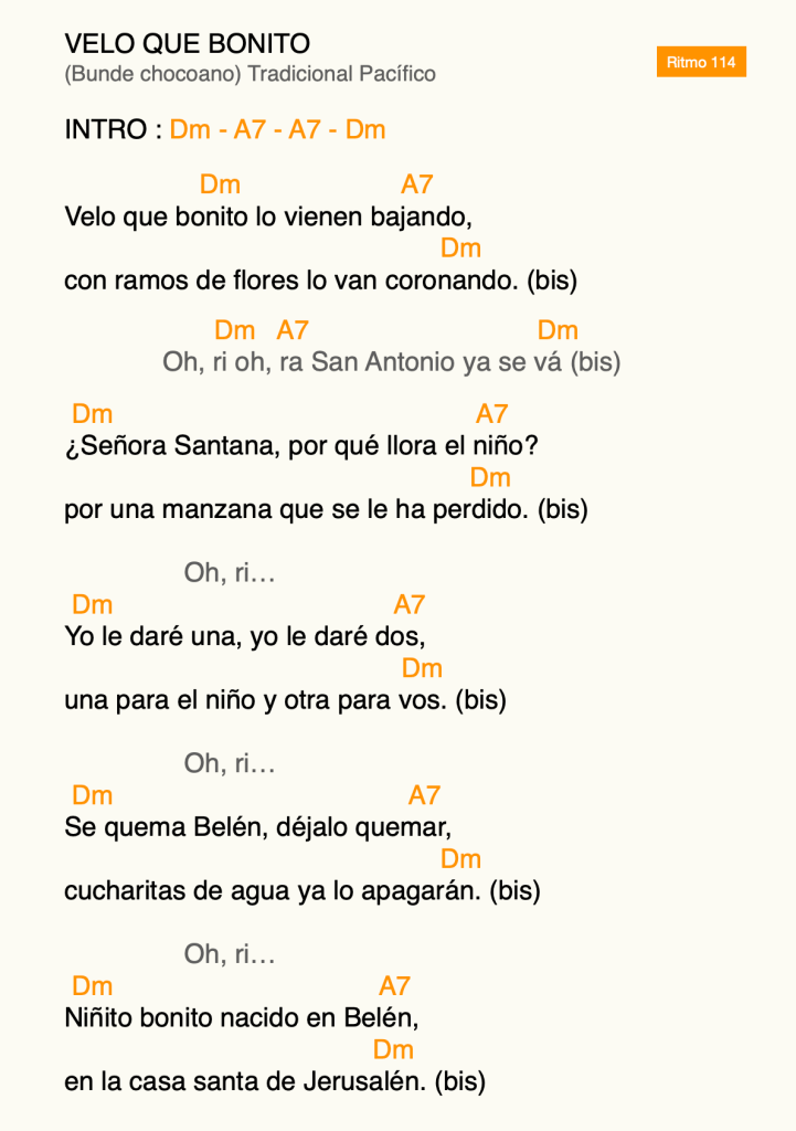 114 Velo que bonito – Andrés Villamil